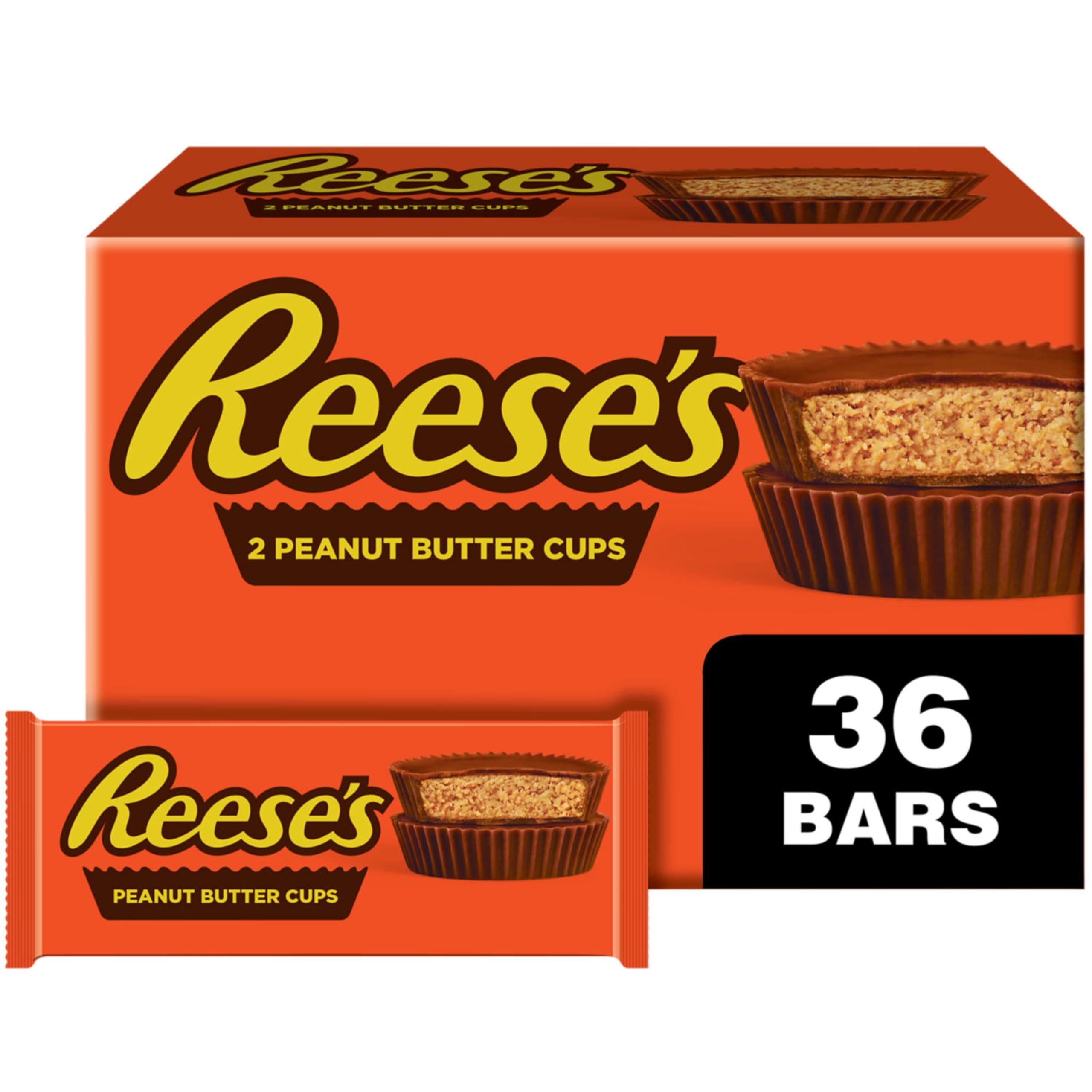 Mua REESE'S Milk Chocolate Peanut Butter Cups, Valentine's Day Candy Packs, 1.5 oz (36 Count ...