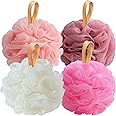 Amazon.com: Fishent Loofah Bath Sponge Shower Loofahs, 4 Pack Soft Loofa Exfoliating Body ...