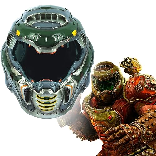 Karc Doom Helmet Deluxe Doomguy Slayer Resin Full Head Mask for Men ...