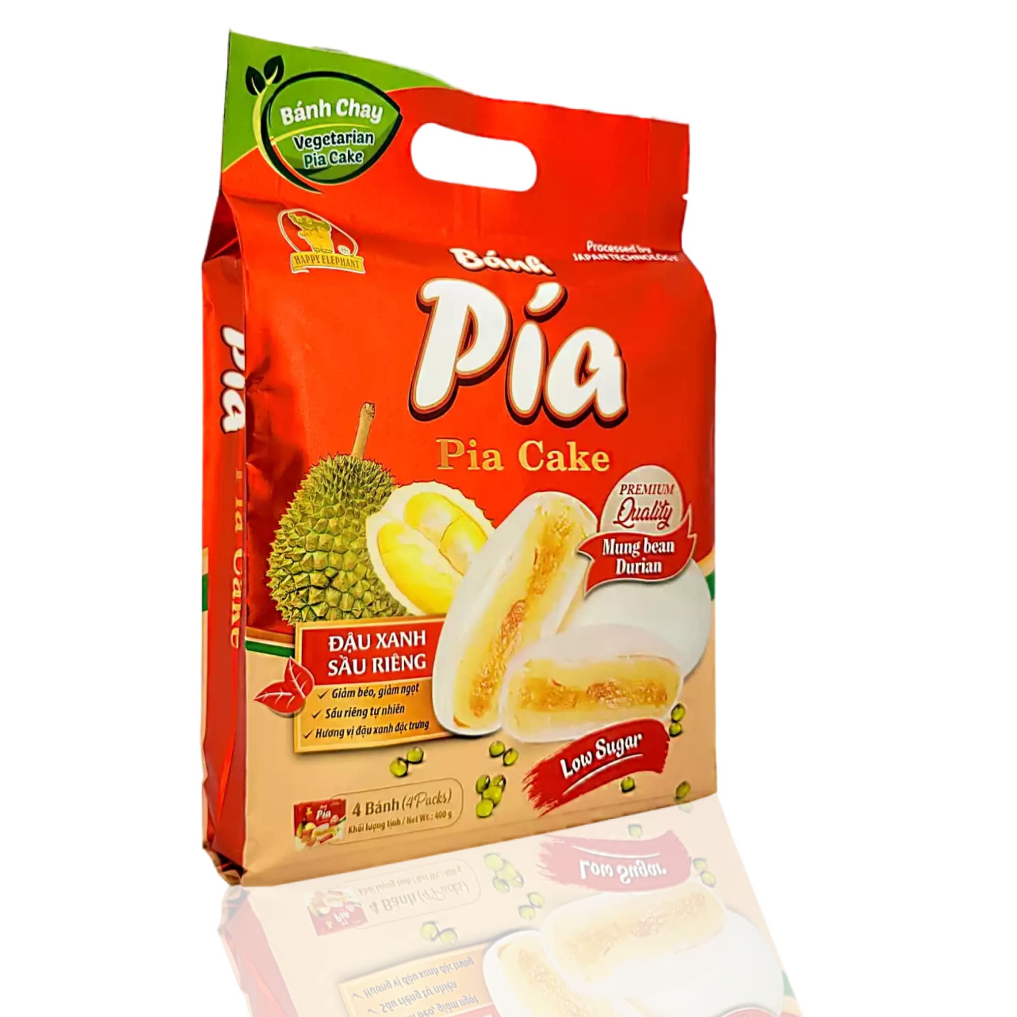 Mua Happy Elephant Vegetarian Premium Durian Pia Cake / Authentic ...