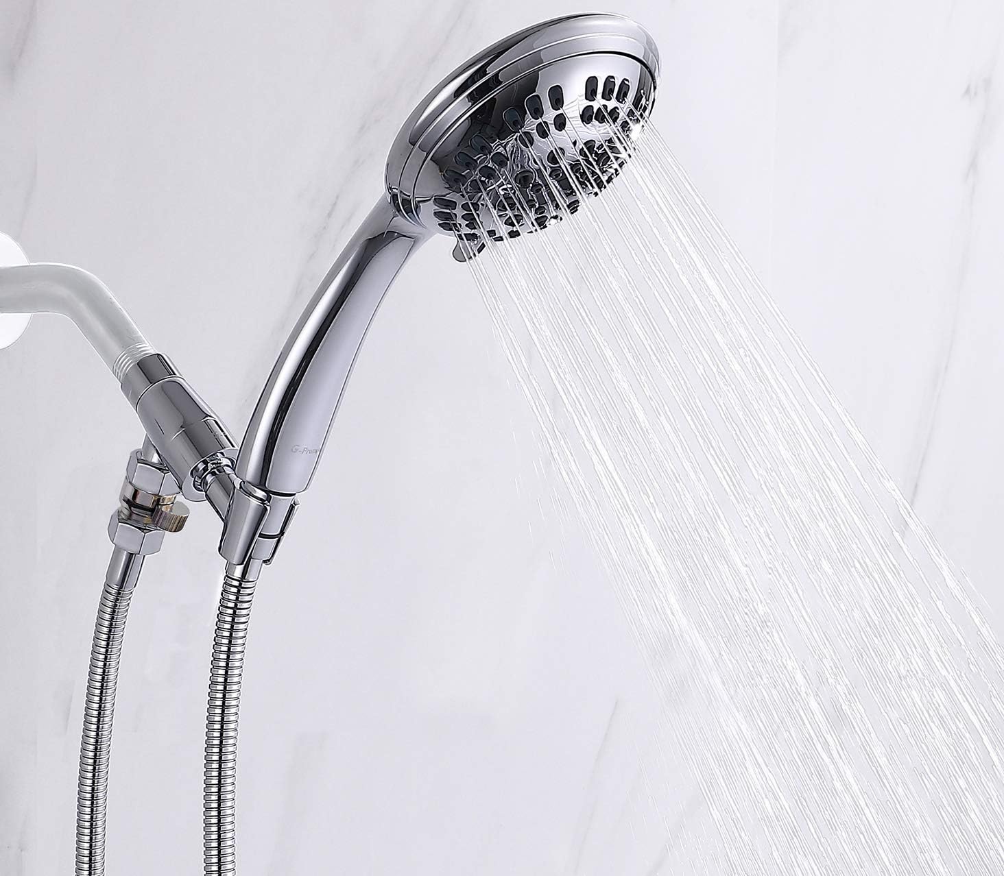 High Pressure Handheld Shower Head With Extra Long Stainless Steel Hose ...