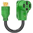 Amazon.com : RVGUARD 4 Prong 30 Amp to 50 Amp RV Generator Adapter Cord 12 Inch STW, L14-30P ...