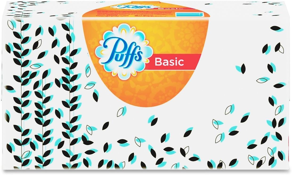 Amazon.com: Puffs 87611BX Basic Facial Tissue, Non Lotion Tissues, 2 ...