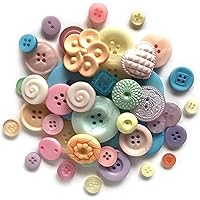 Amazon.com: Buttons Galore GB116 Pastel Button Grab Bag with Craft and ...