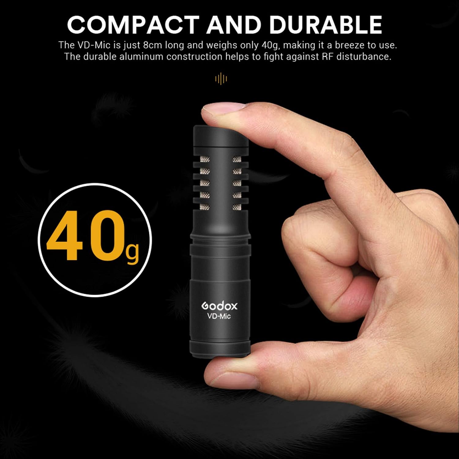 GODOX VD-Mic Video Microphone for Camera with Rycote Lyre Shock Mount ...