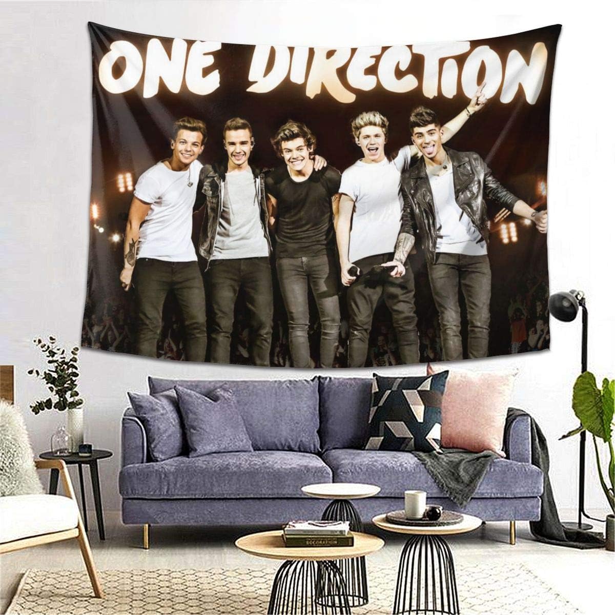 Amazon.com: one direction Tapestry Wall Hanging Tapestries 3D Printing ...