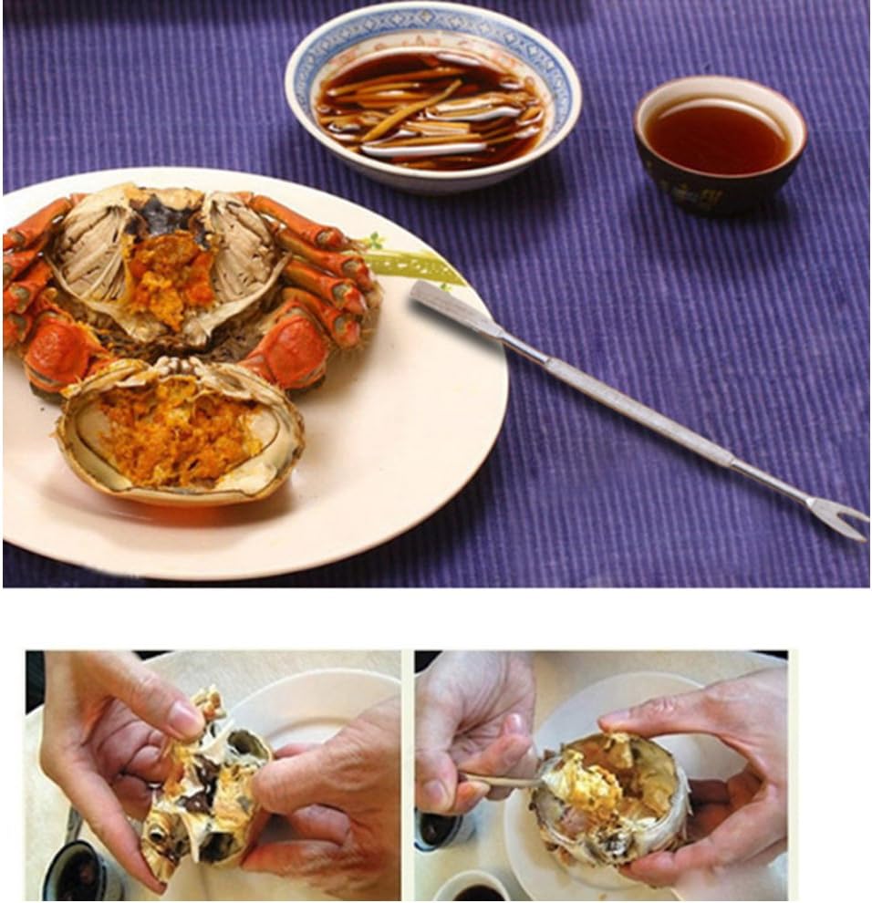 BESTonZON Stainless Steel Lobster Fork Crab Fork Shell Fish Pick Nut ...