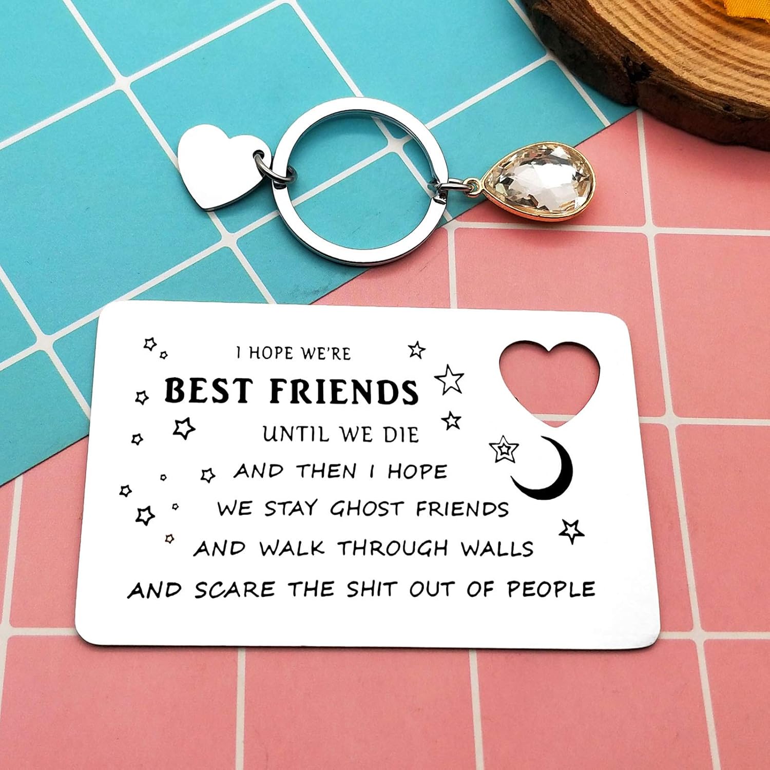 Best Friends Wallet Card Insert Best Friend Gift Funny Friendship Gift ...
