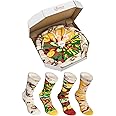 Amazon.com: Rainbow Socks - Pizza Box Socks - 4 pairs MIX Hawaii ...
