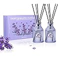 Amazon.com: Aeeteek 2-Pack Lavender Reed Diffuser Set - Floral and Woody Scented Home Fragrance ...