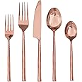 Amazon.com | DAVID SHAW 20 Piece Quarry Flatware Set, Copper: Flatware Sets