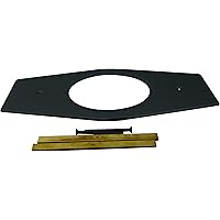 Westbrass One-Hole Remodel Plate for Moen and Delta, Matte Black, D502 ...