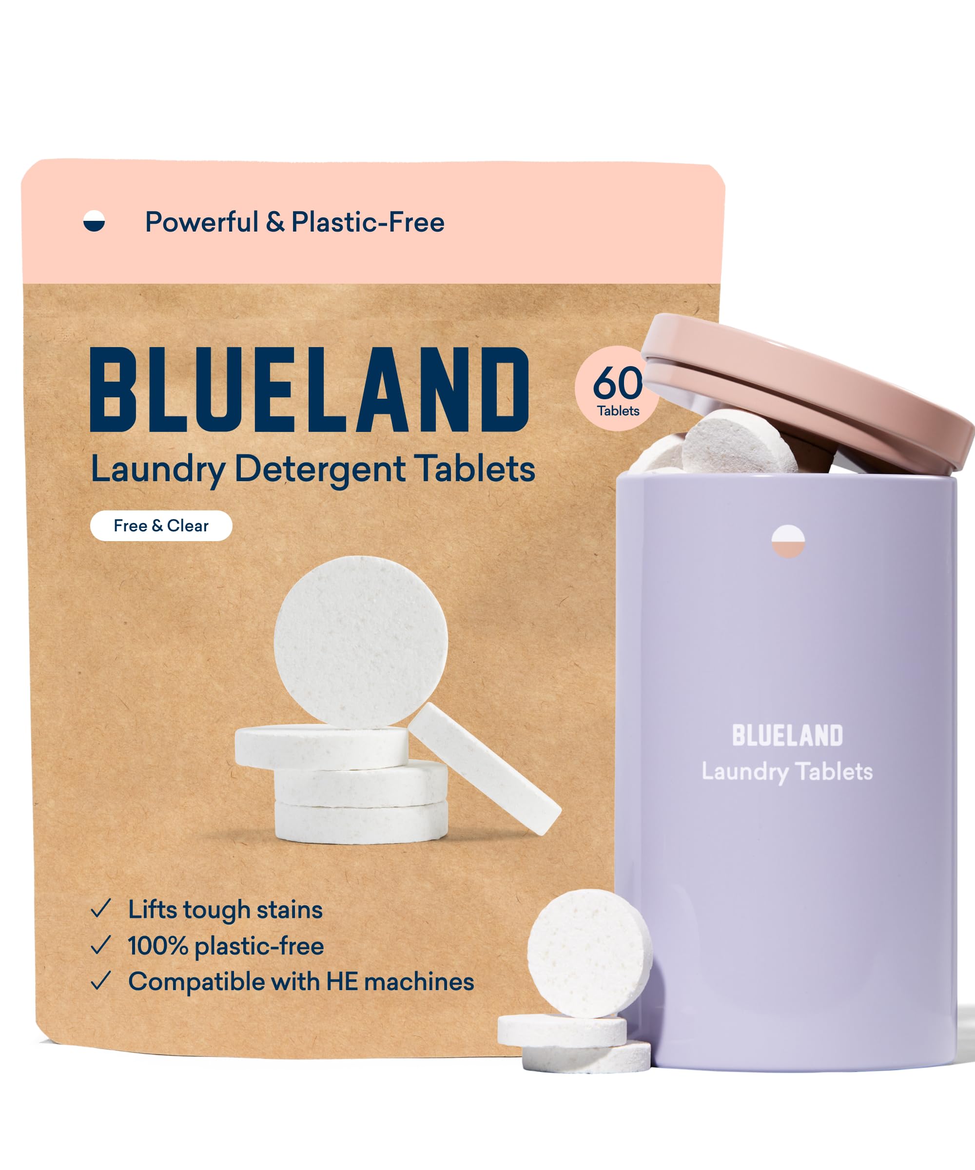 Mua BLUELAND Laundry Detergent Tablet Starter Set - Plastic-Free & Eco ...