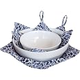 Amazon.com: CUSHYSTORE 2 Bowl Cozies Cotton Holders Heat and Cold ...
