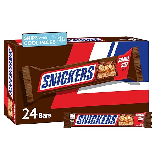 SNICKERS NFL Football Milk Chocolate Candy Bars, Share Size, 78.96 oz ...