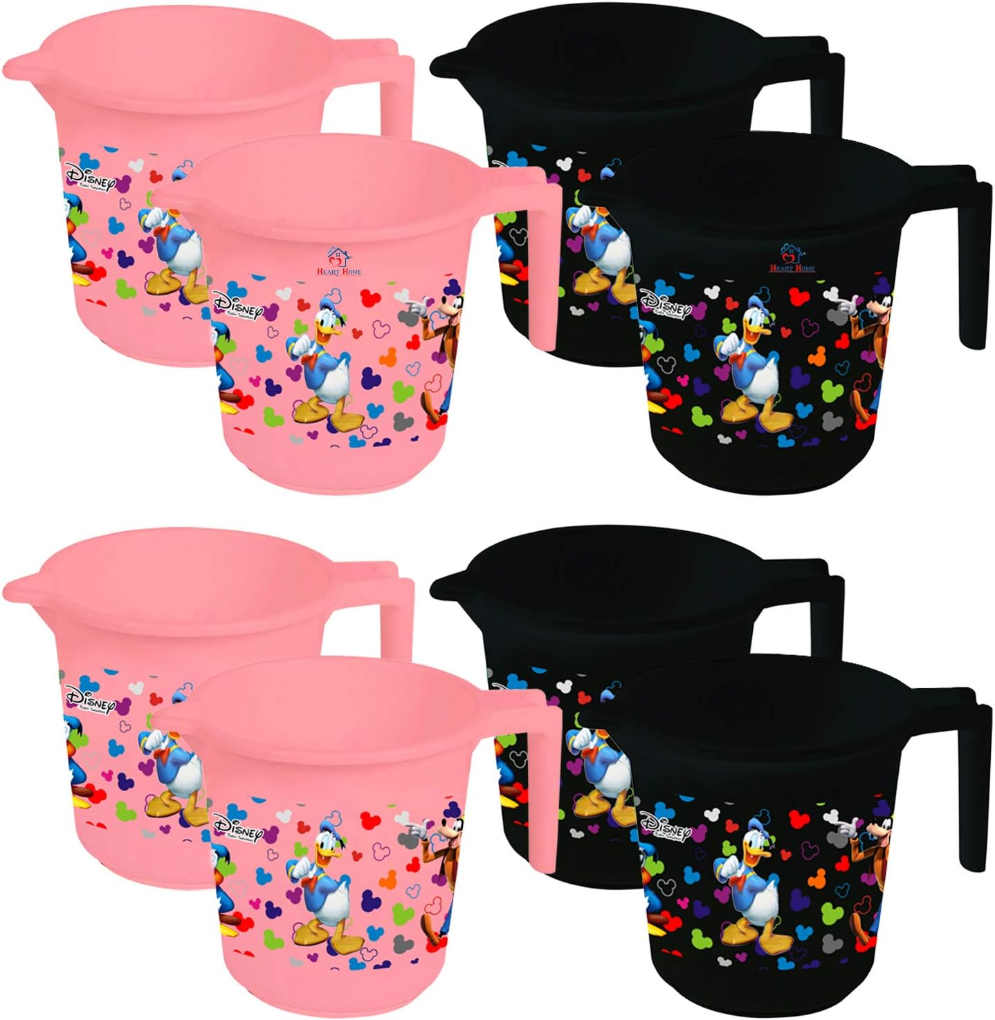 Heart Home Disney Team Mickey Print Plastic Bathing Mugs for Bathroom ...
