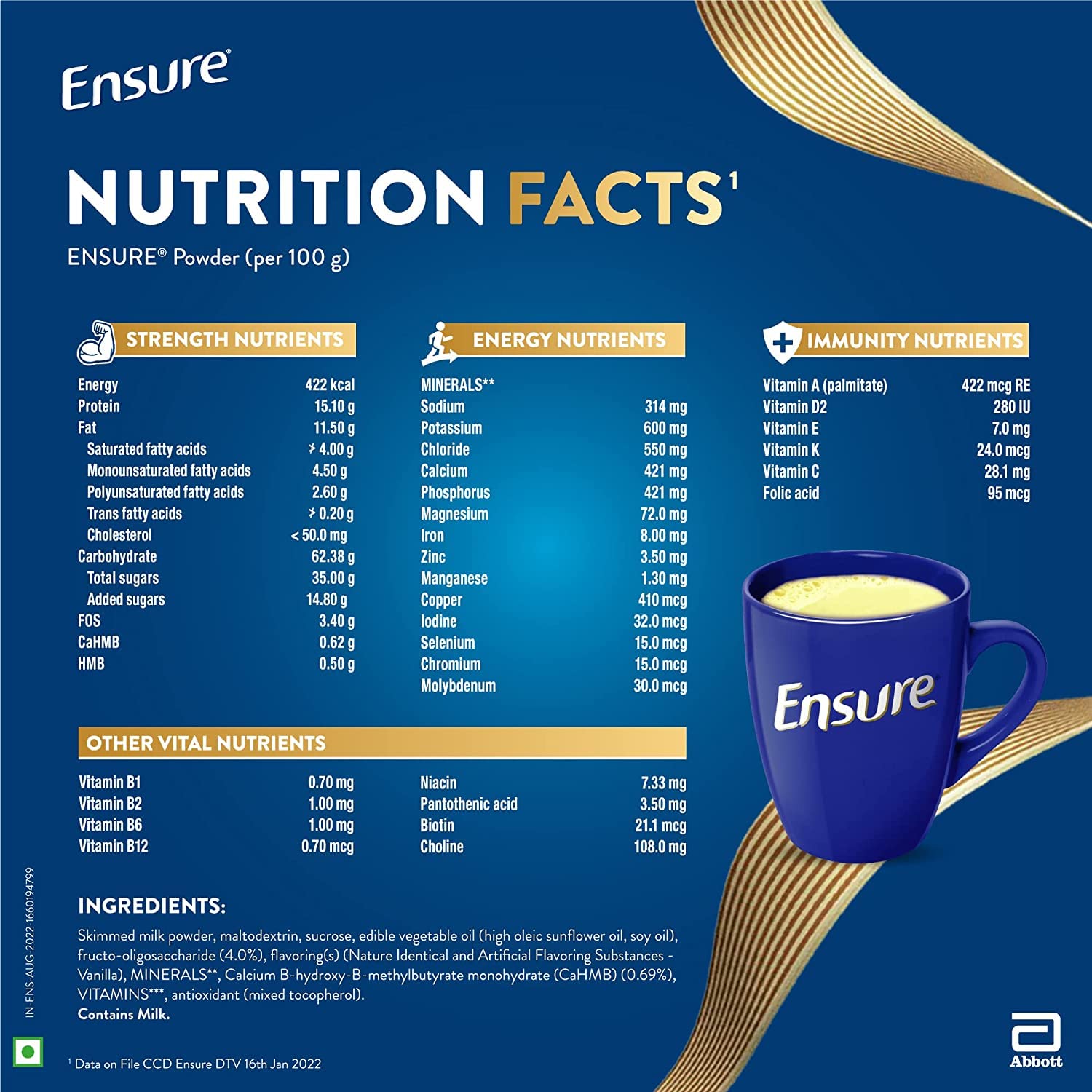 Mua Ensure Complete, Balanced Nutrition Drink for Adults 1kg, Vanilla ...