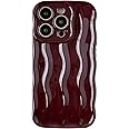Amazon.com: Caseative for iPhone 14 Pro Case,Water Ripple Pattern Curly Wave Frame Soft Phone ...