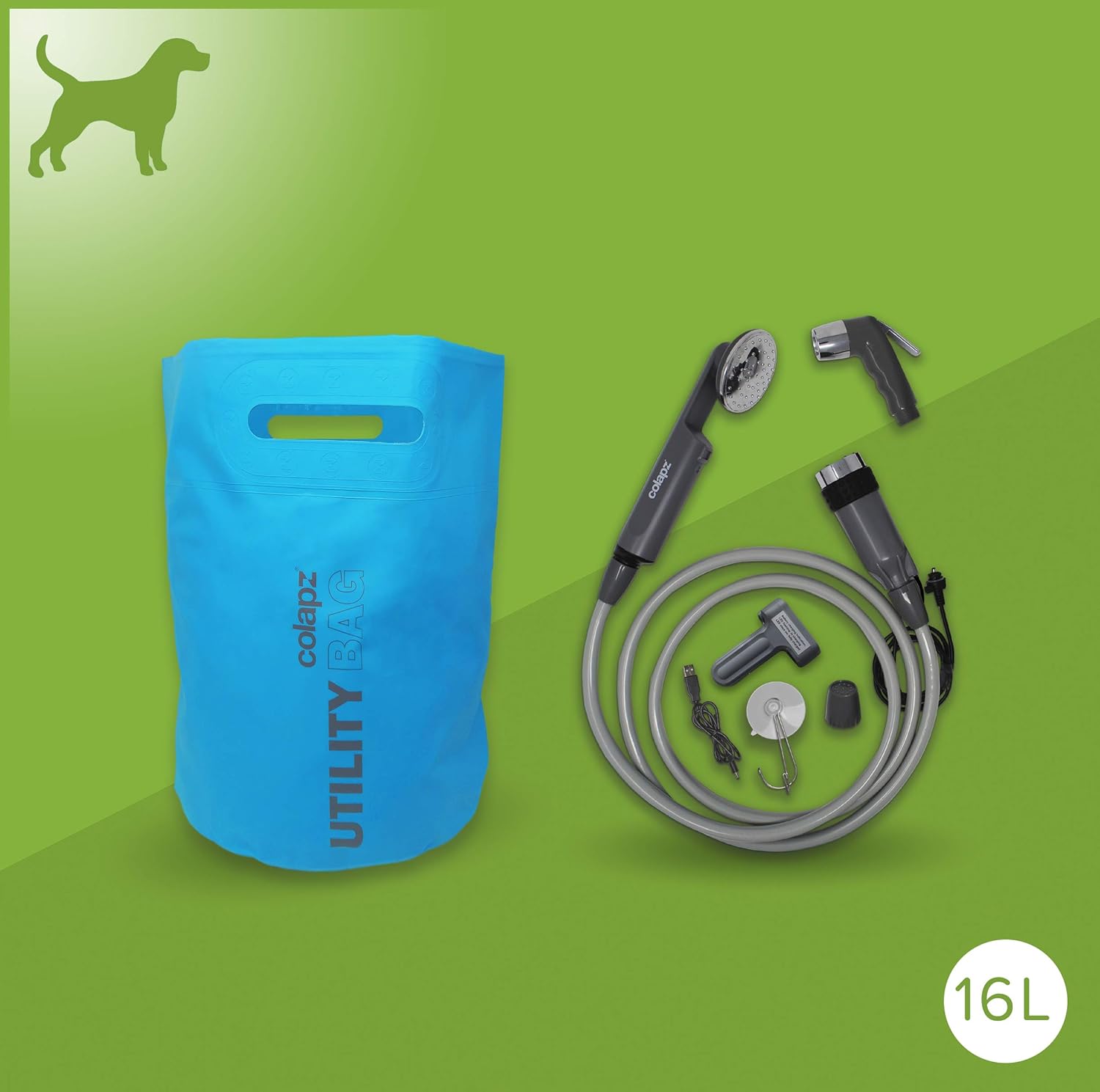 Colapz Dog Grooming Shower Kit – Portable Shower with Rechargeable ...