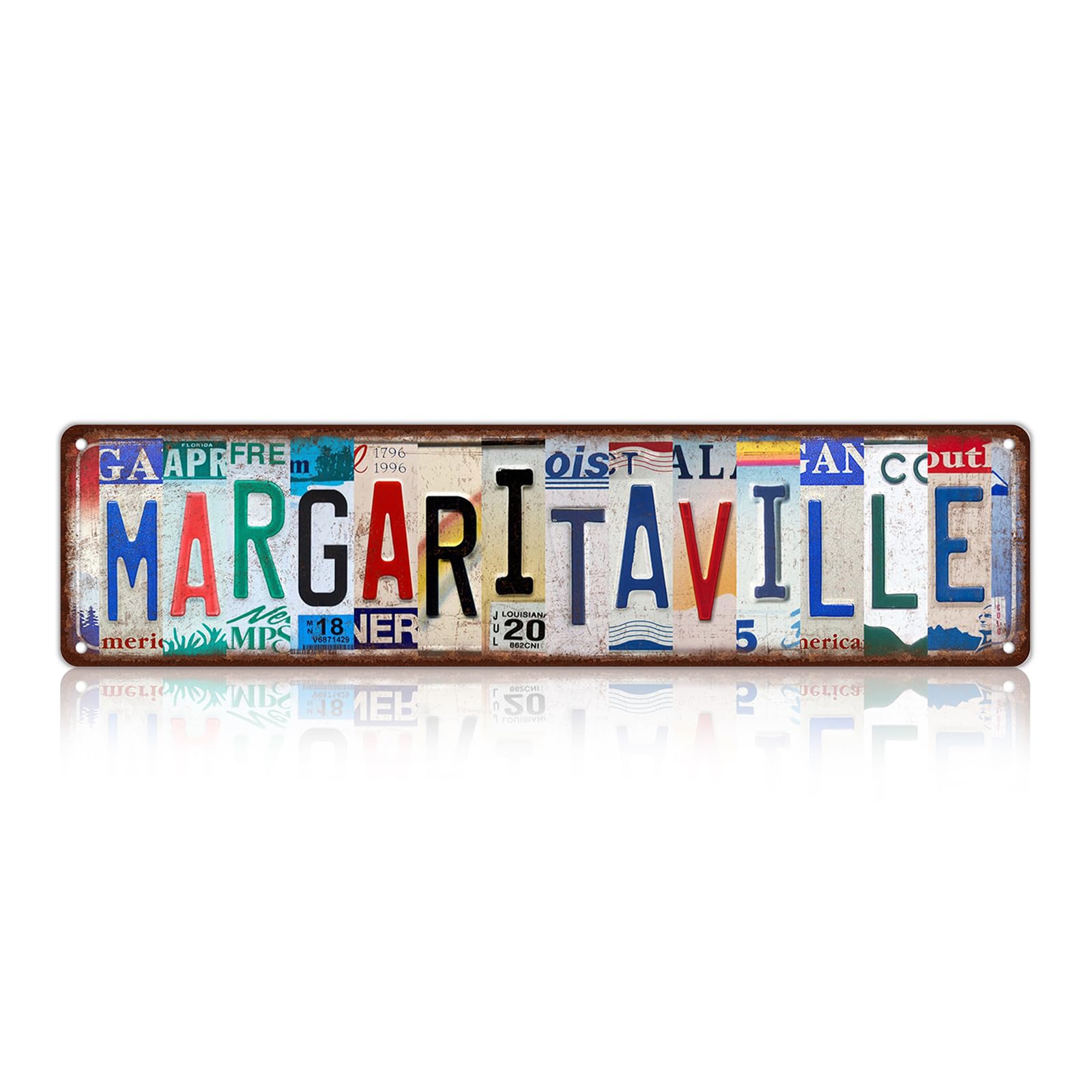 Vintage Margaritaville Metal Tin Signs Street Signs Man Cave Wall Decor ...