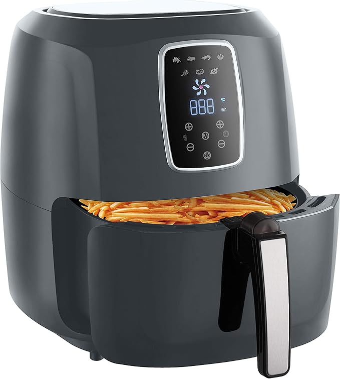 Amazon.com: Emerald Gray Air Fryer 5.2 Liter Capacity w/Digital LED ...