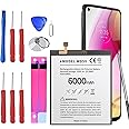 Amazon.com: HamnaKhu 【6000mAh】 Moto G Stylus 5G 2021 Battery, High ...