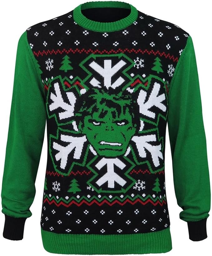 Marvel Men's Hulk Sweater, Green, XX-Large: Amazon.in: Clothing ...