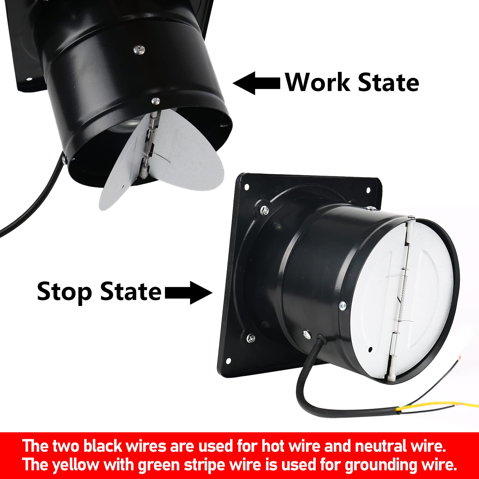 Mua TWSOUL Exhaust Fan with Plug, 6 inch 380CFM Through-the-Wall ...