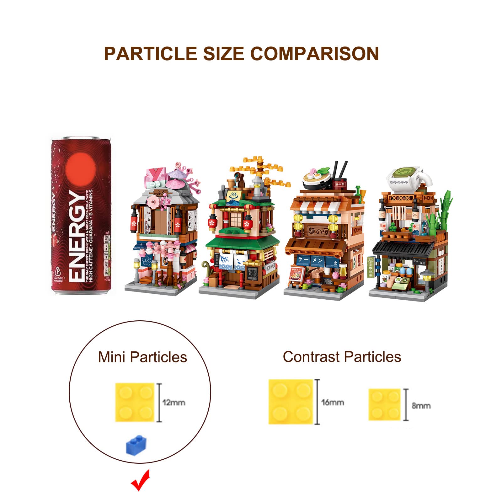 Mua Seyaom Japanese Street View Shop Bricks, Mini DIY Building Blocks Model MOC Construction Toy ...