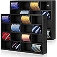Amazon.com: Wesiti Tie Box Organizer Wall Mounted Tie Rack with 16 ...