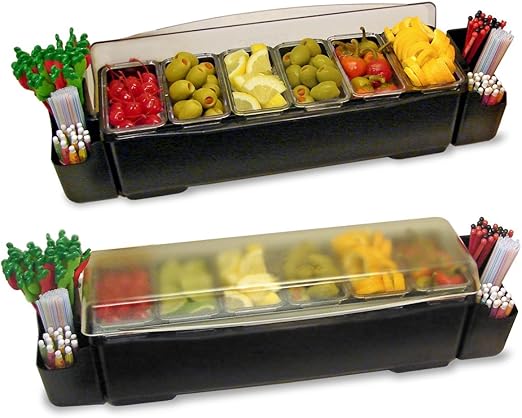 Roll Top CHILLED Condiment Holder and Garnish Station CC0008, 6pint ...