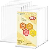 Amazon.com: TICONN 6 Pack Acrylic Sign Holder, Double-Sided Display ...