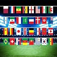 Amazon.com : World Cup Flags 2022 World Cup Bunting Banner Top32 ...