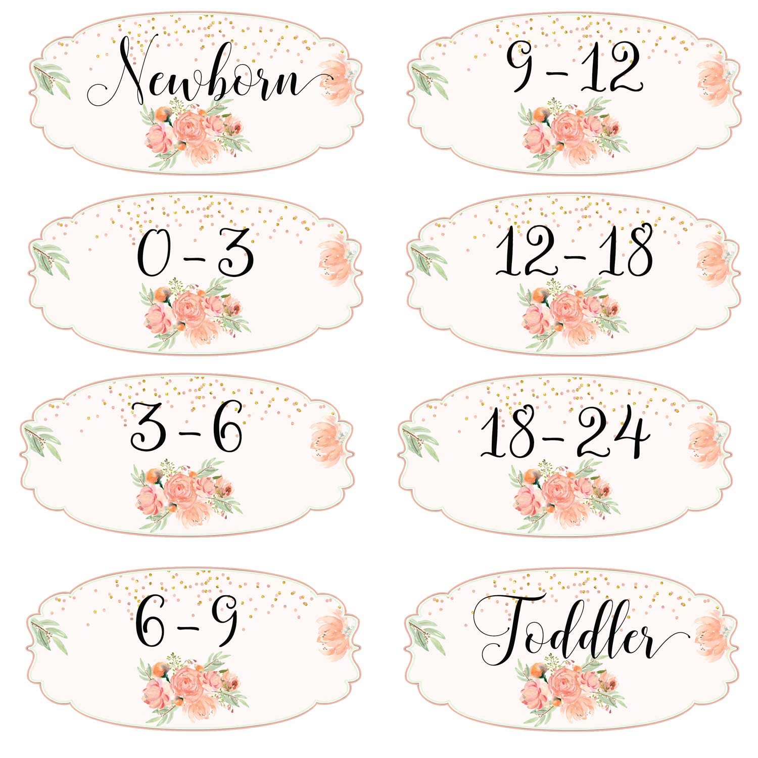 Free Printable Baby Clothes Storage Labels Baby Cloths