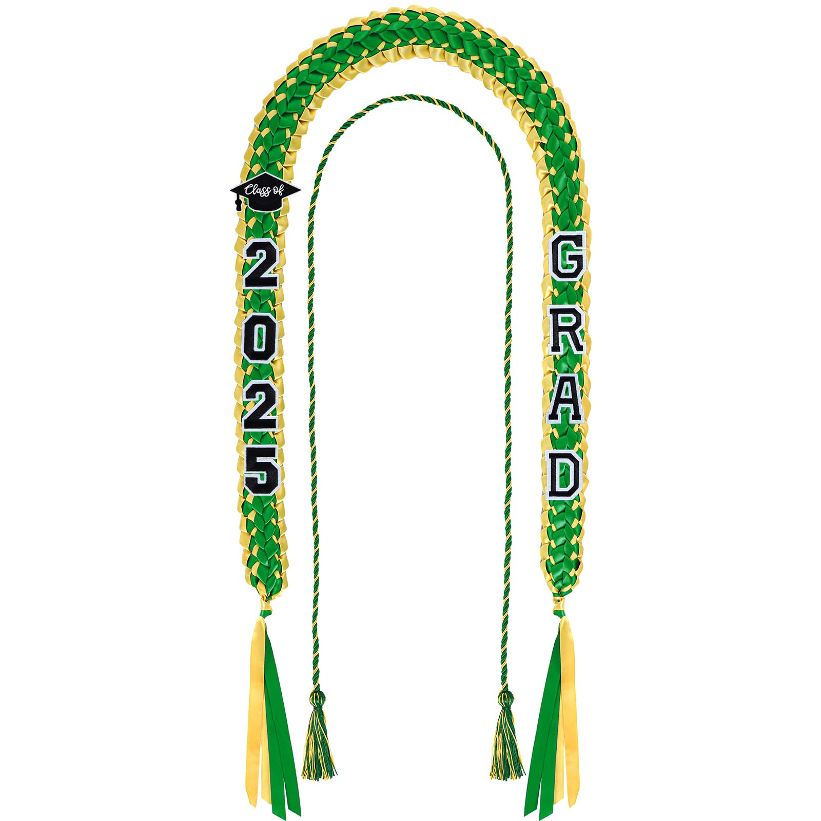 Pistha Graduation Leis 2025, Ribbon Leis Class of 2025 Handmade Braided ...