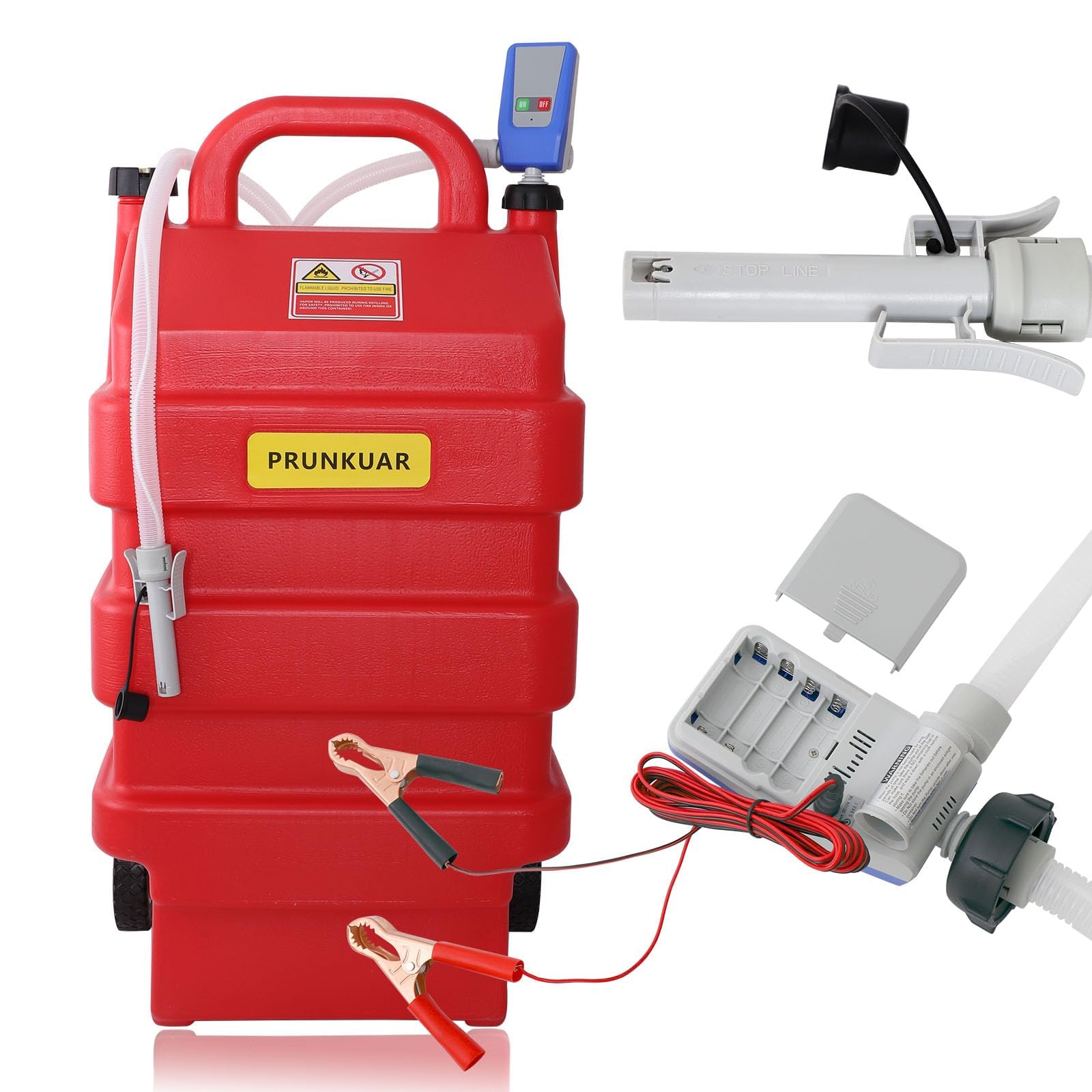 Mua 16 Gallon 60L Portable Fuel Caddy Tank with Automatic Fuel Transfer ...