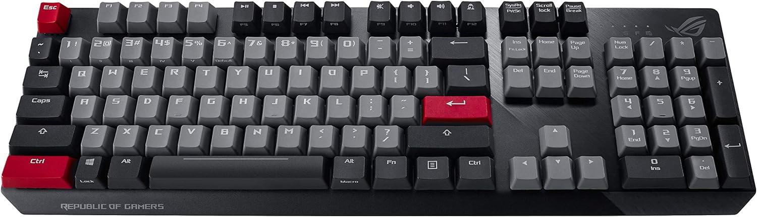 ASUS ROG Strix Scope PBT Wired Mechanical Gaming Keyboard with Cherry ...