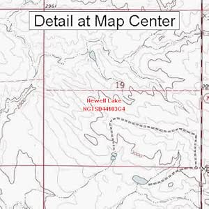 Amazon.com : USGS Topographic Quadrangle Map - Newell Lake, South ...