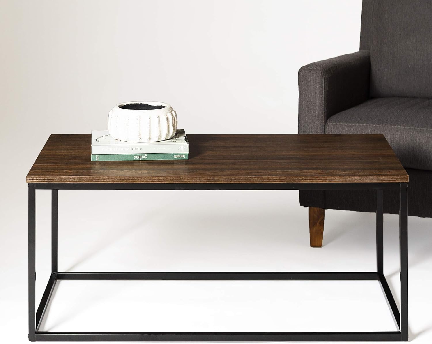 Eden Bridge Designs 107cm Transitional Mixed Material Modern Style ...