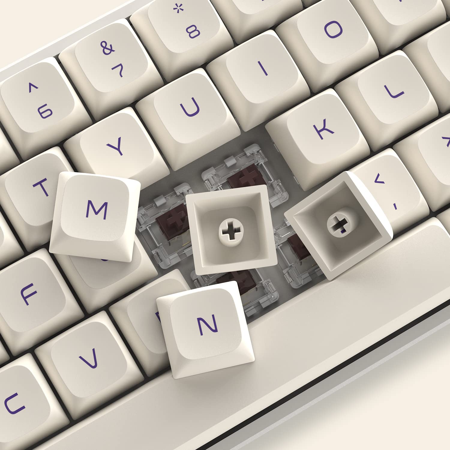 Mua dagaladoo Milky White keycap set,134key PBT Keycaps Dye-Sublimation ...