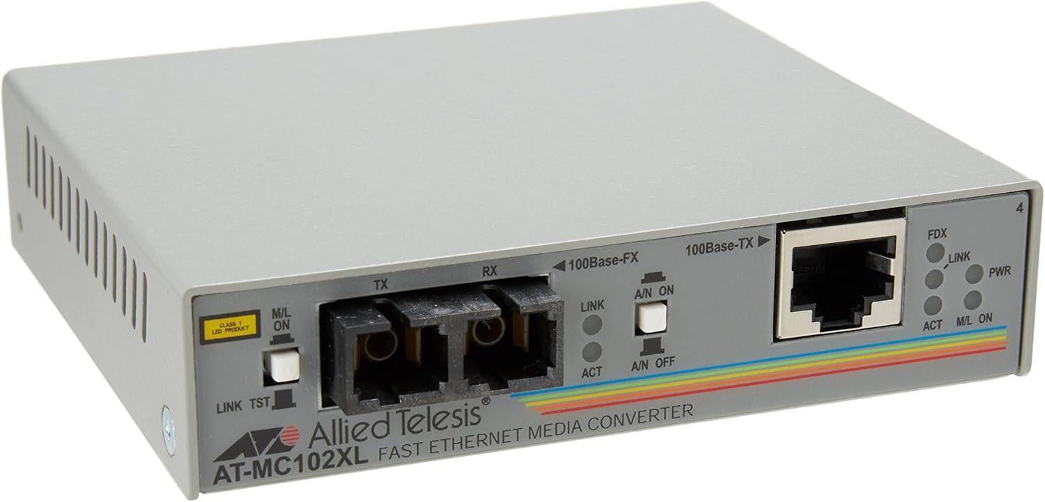Allied Telesis AT-MC102XL 100MBit/s Network Media Converter Network ...