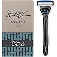 Amazon.com: Jeremy's Razors for Men: Sprint 3 Blade Razor - Stainless ...