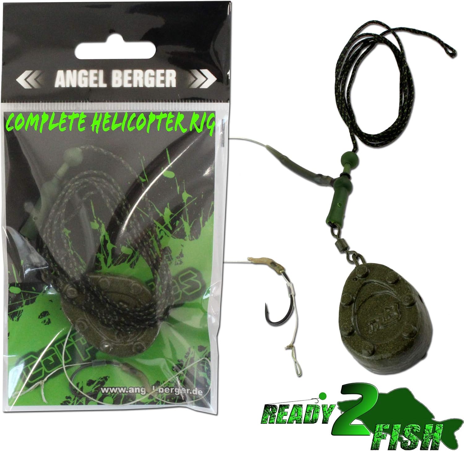 Angel-Berger Magic Baits Ready to Fish Complete Helicopter Rig Montage ...