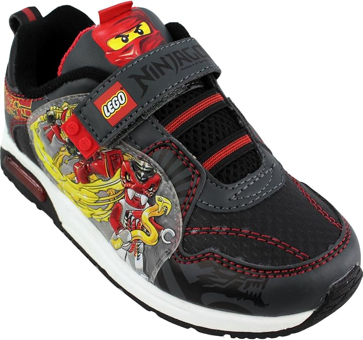LEGO Ninjago "Fire" Black Shoes Sneakers 11-3 (11): Amazon.ca: Shoes ...
