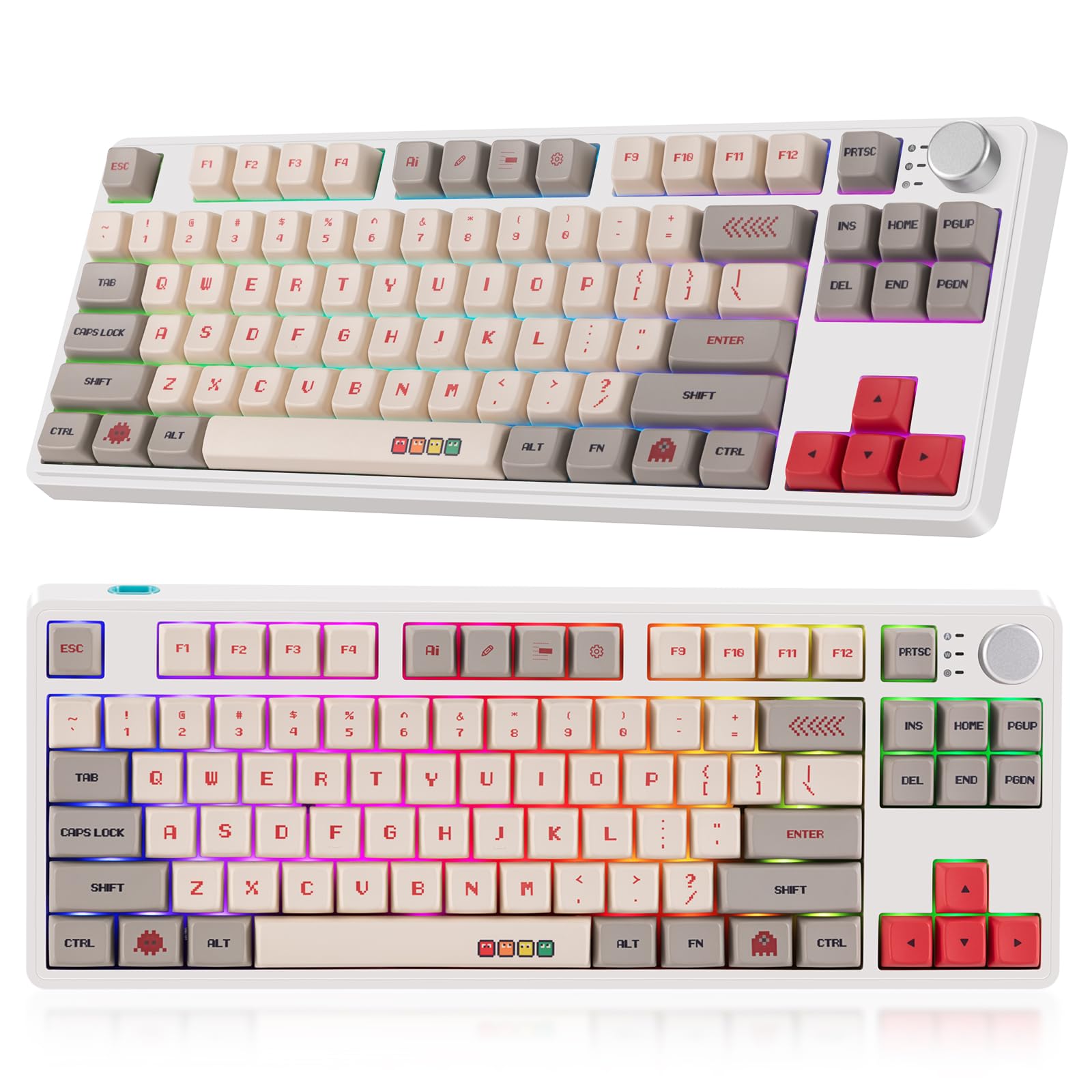 Mua DK8602 75% Hot Swappable Mechanical Keyboard, BT5.1 Wired Wireless ...