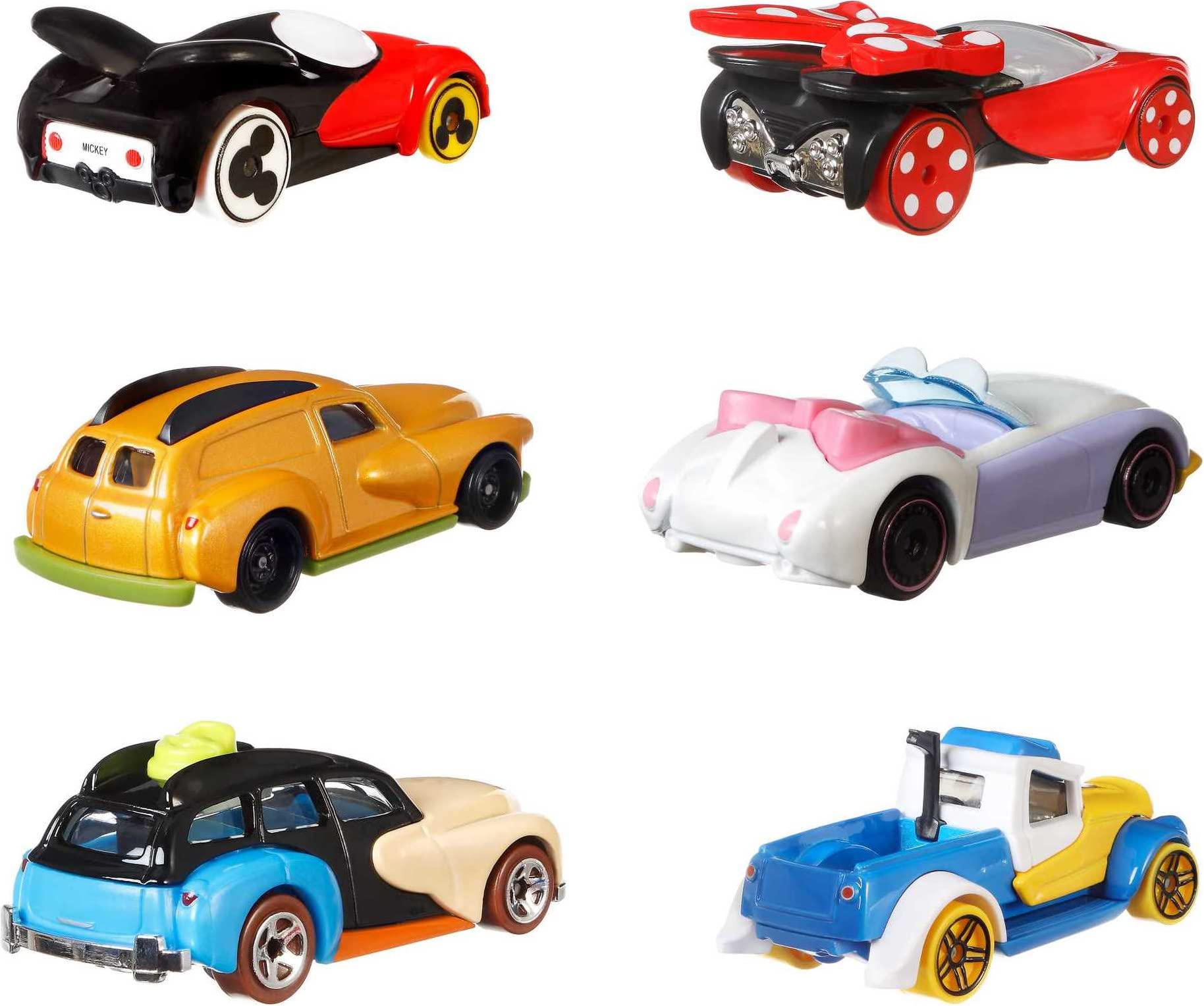 Mua Hot Wheels Disney Toy Cars 6-Pack, Set of 6 Character Vehicles in ...