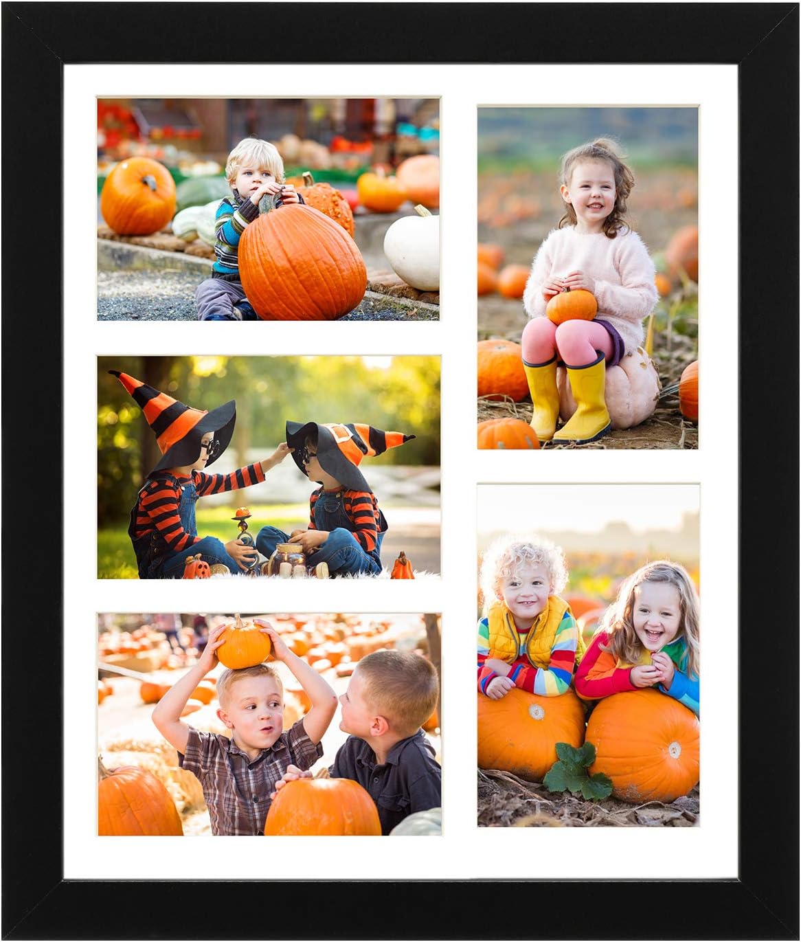 Picture Frame Collage to Display 5 4x6 Photos, Multi Opening Matted ...