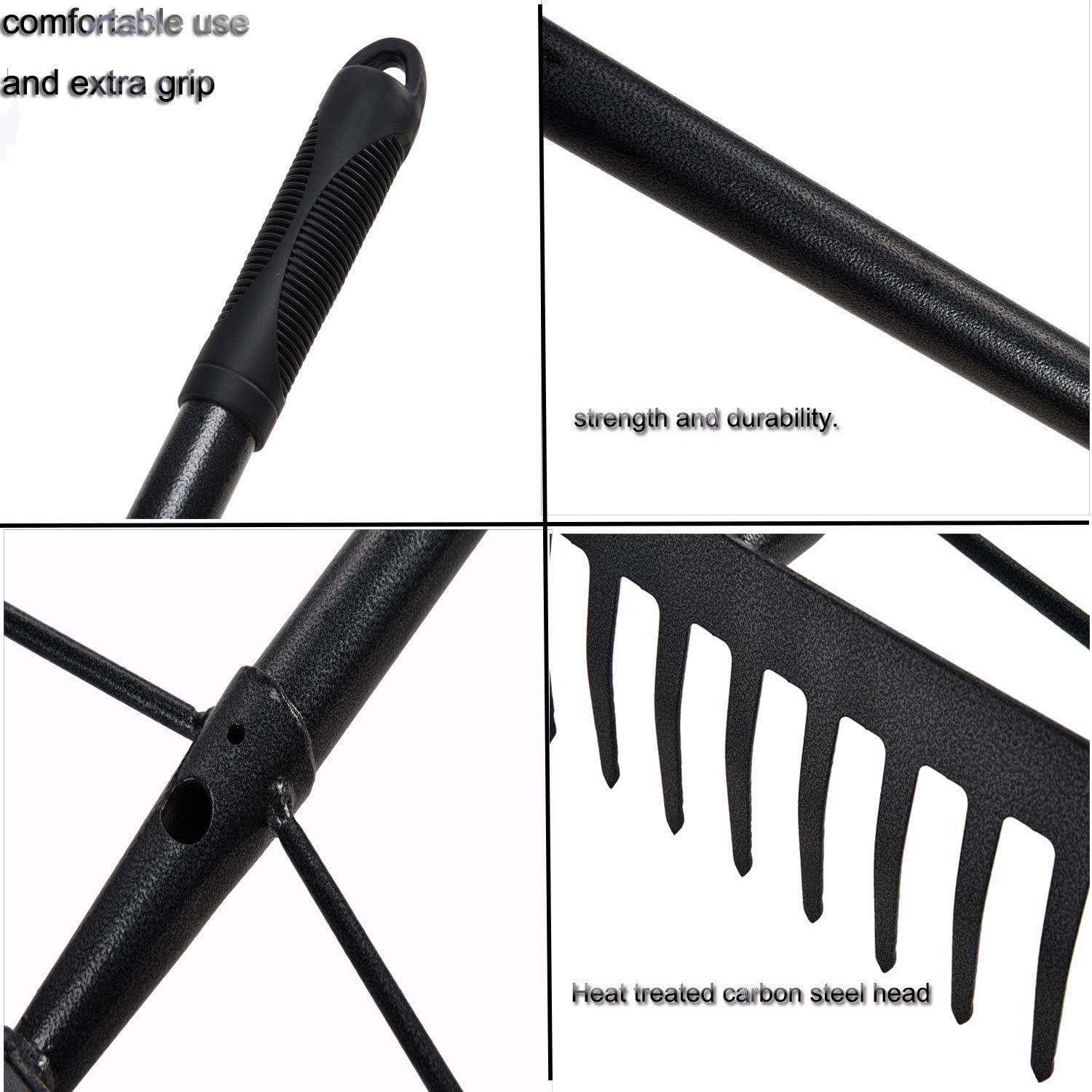 Old Tjikko Soil Rake,Garden Rake Heavy Duty,Rake Gardening,Landscape ...