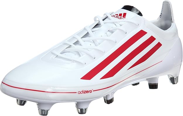 Adidas AdiZero RS7 Pro SG Rugby Boots White/Red - size 9: Amazon.co.uk ...