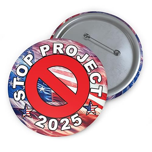 qlma Stop Project 2025 Pin Button, Project 2025 is Dangerous, Project ...